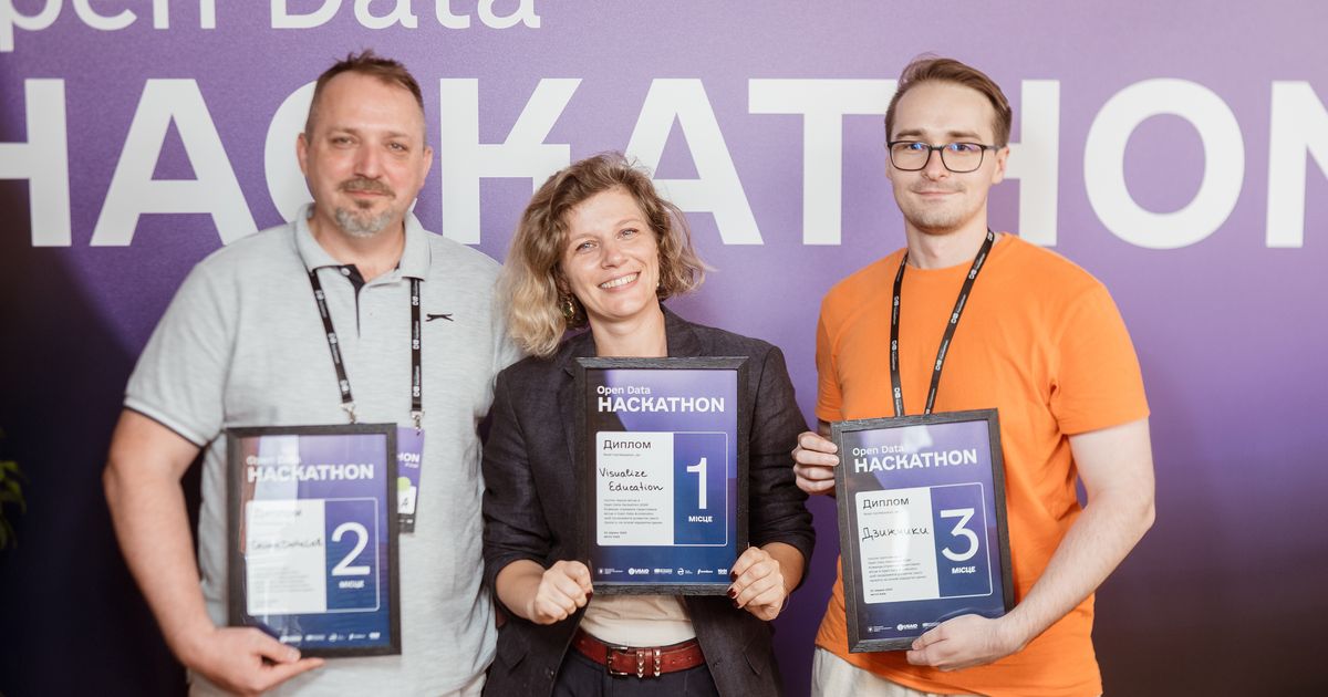 Три команди перемогли на Open Data Hackathon із соціально важливими проєктами